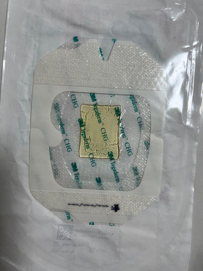 Original 3M Tegaderm CHG 1658R for IV drip/picc line dressing, Health ...