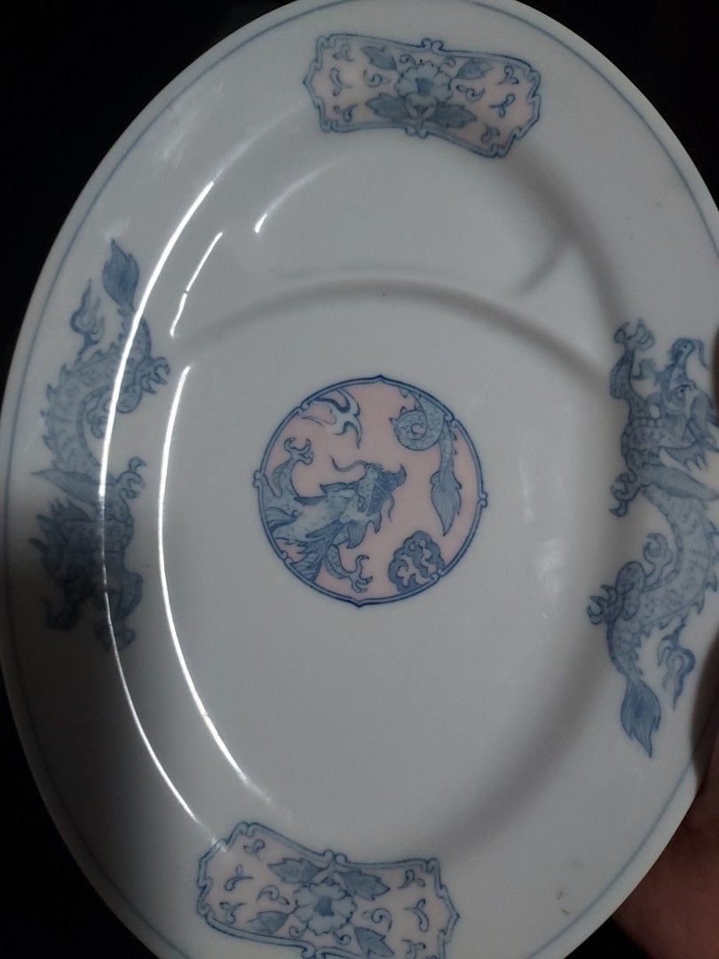 Oval Divided Dragon Platter Set, Furniture & Home Living, Kitchenware ...