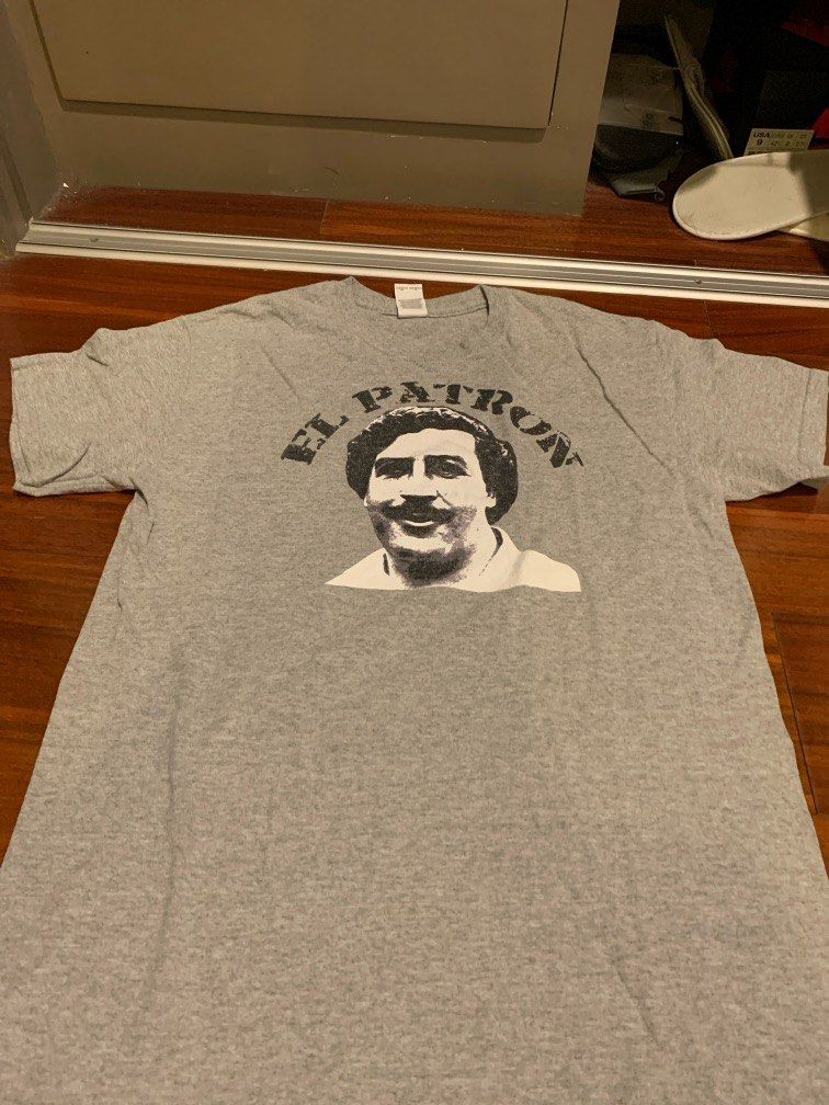 Pablo Escobar El Patron tshirt, Men's Fashion, Tops & Sets, Tshirts & Polo Shirts on Carousell