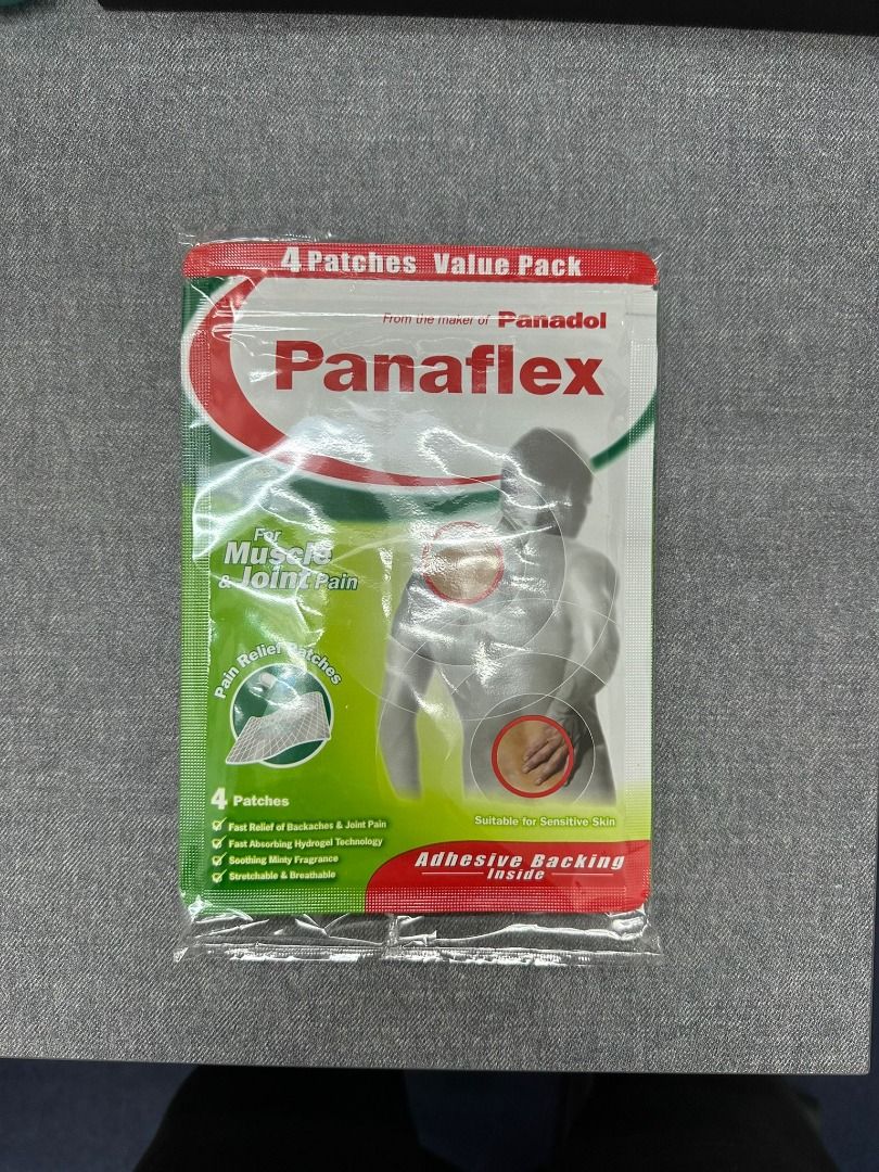 Panaflex Pain Relief Patch, Health & Nutrition, Medical Supplies ...