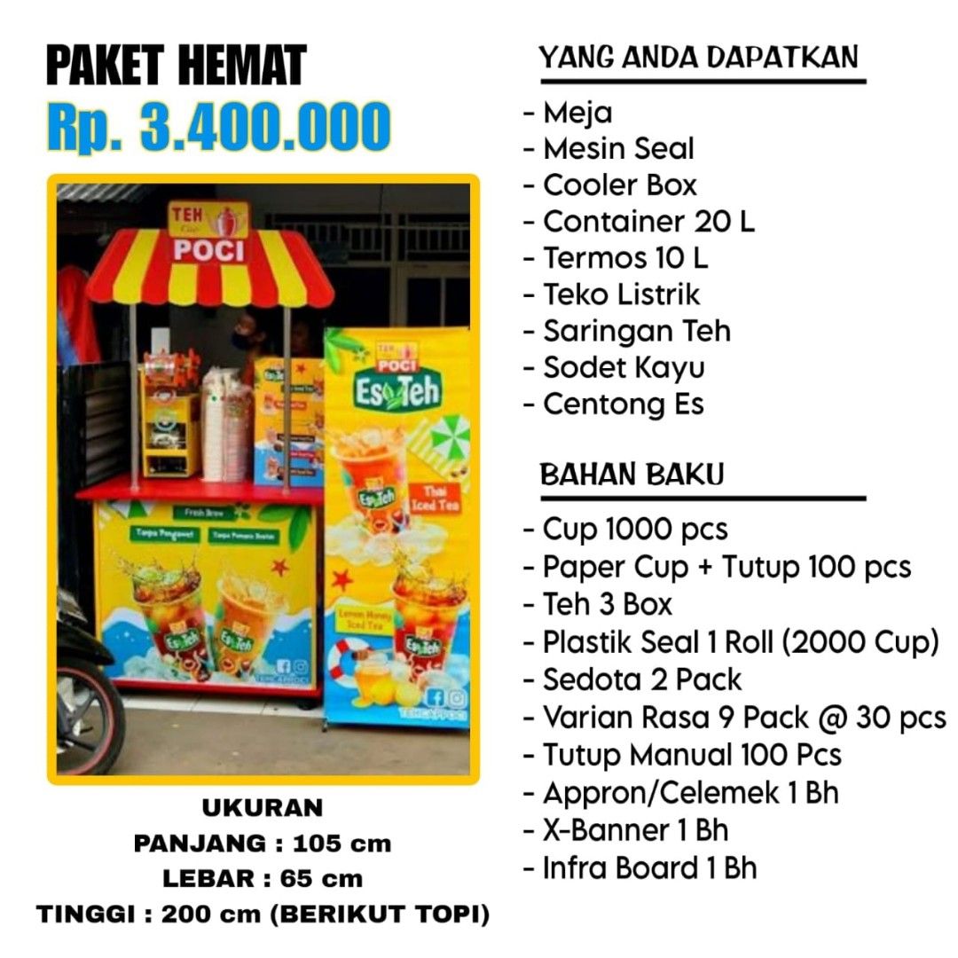 PELUANG USAHA TEH POCI, Pekerjaan, Full-time, Penjualan, Ritel dan ...