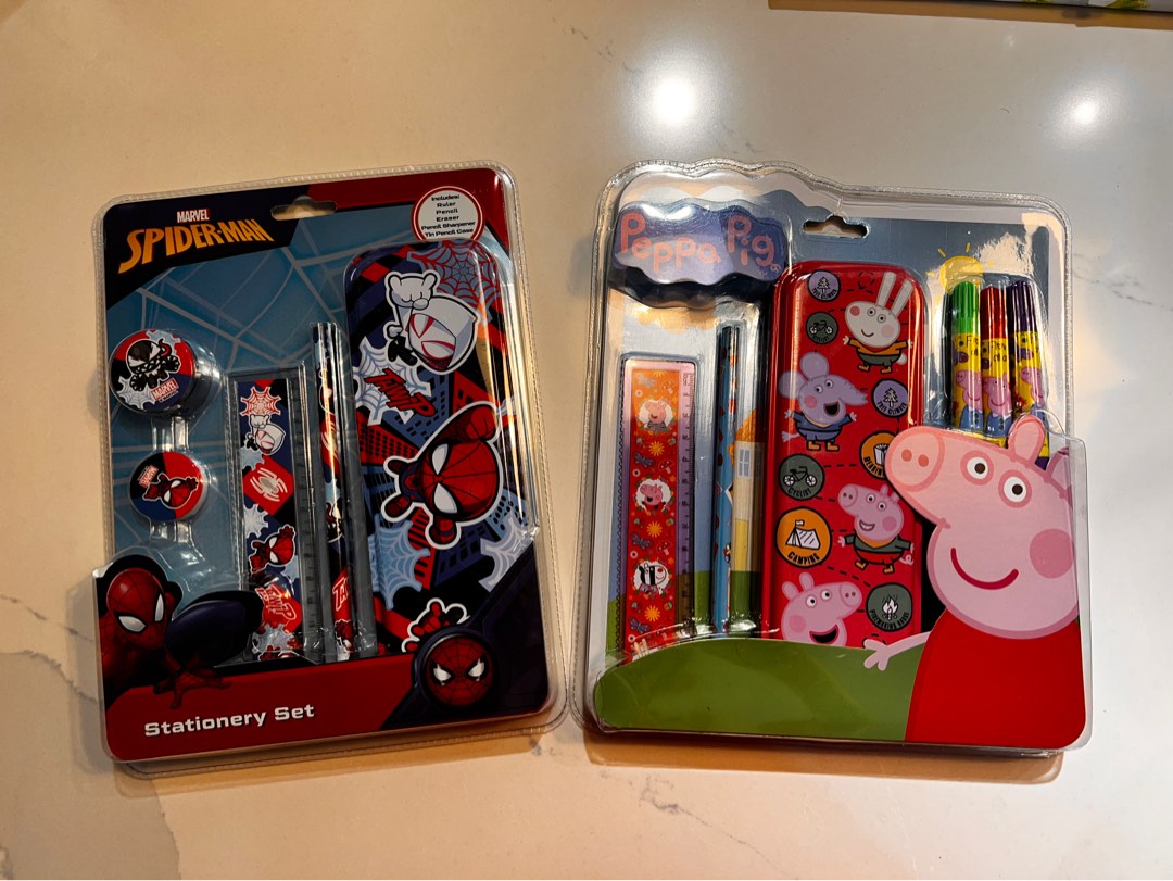 Peppa Pig, Spider man Stationery Set, Hobbies & Toys, Stationery ...