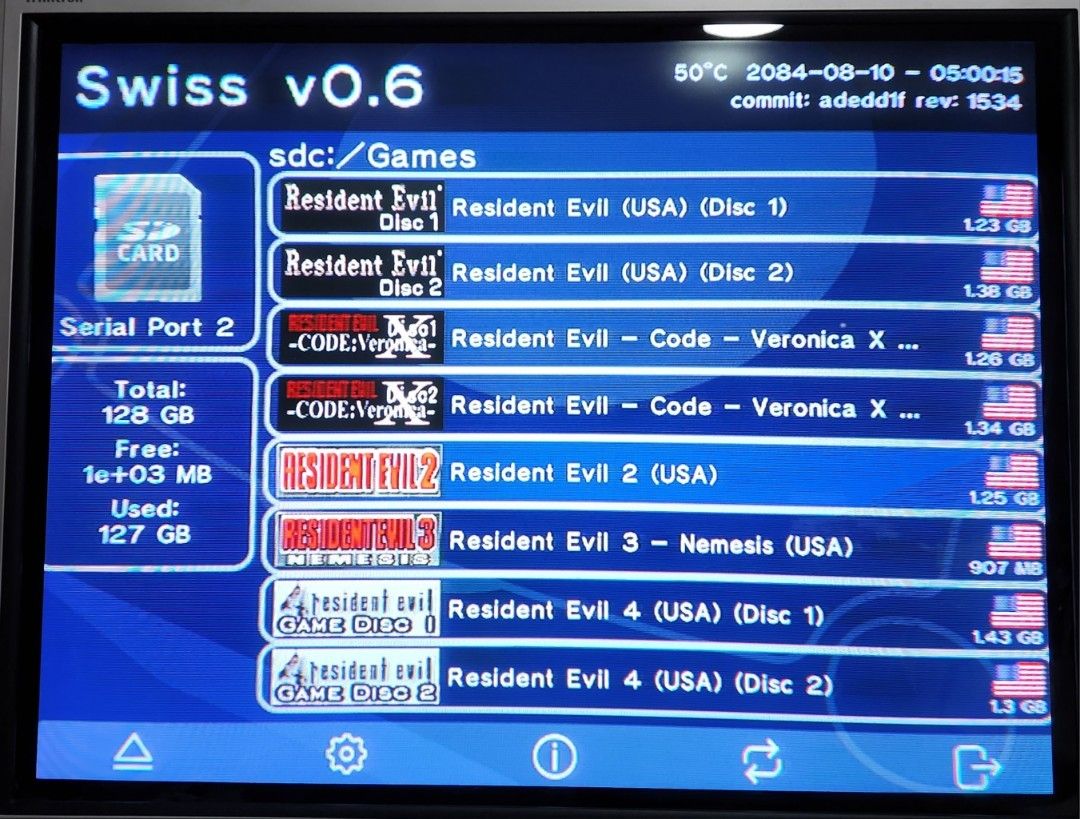 Picoboot Modded Silver GameCube with 128GB Micro SD Card (108 Top ...