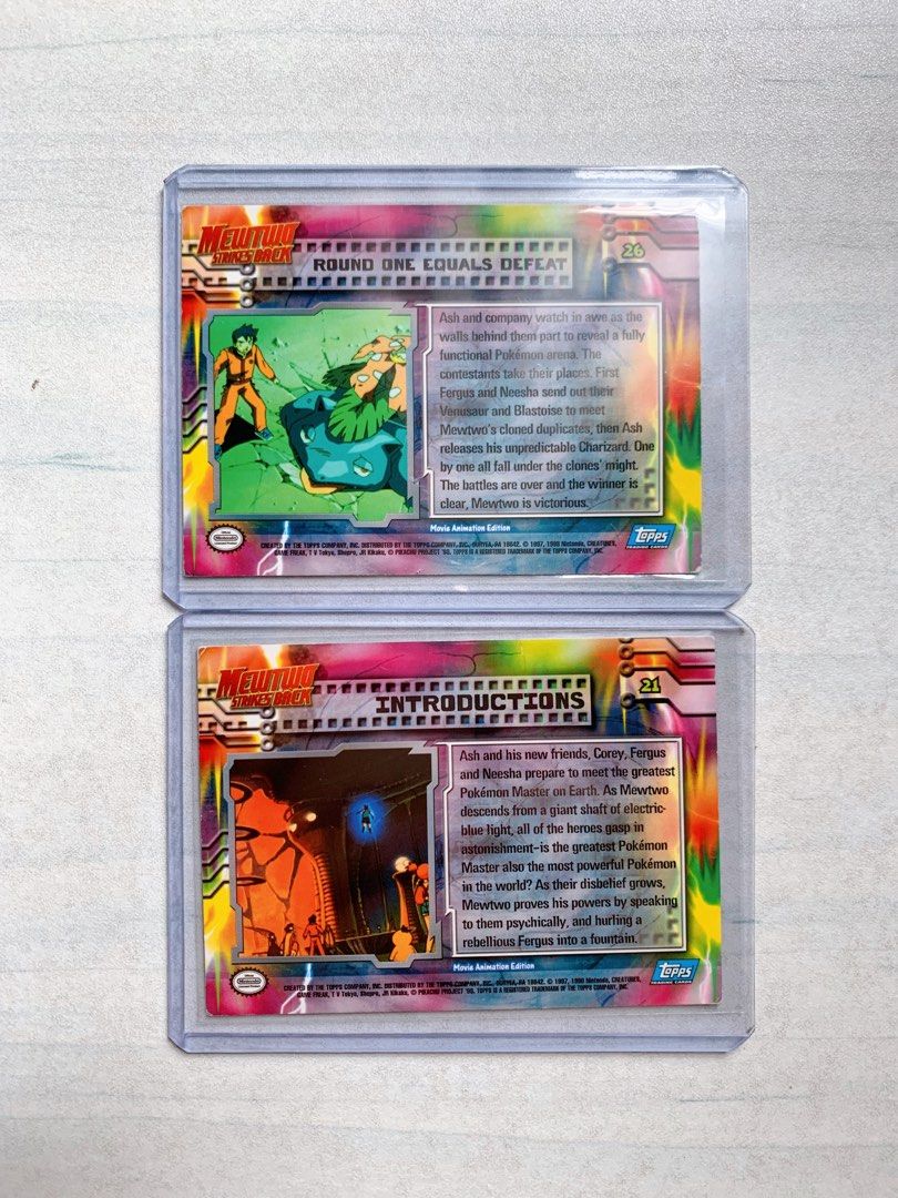 Pokemon cards rare Mewtwo strikes back introductions and staters ...