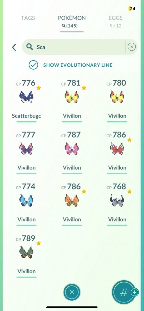 Pokemon Go vivillon, Hobbies & Toys, Toys & Games on Carousell