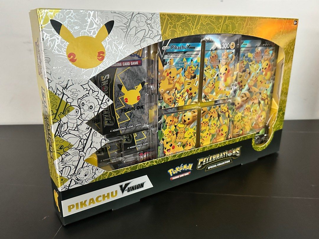 Pokemon TCG Pikachu V-Union box, Hobbies & Toys, Toys & Games on Carousell