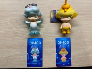 POPMART DIMOO AQUARIUM SERIES Flying Fish & Seahorse, Hobbies & Toys ...