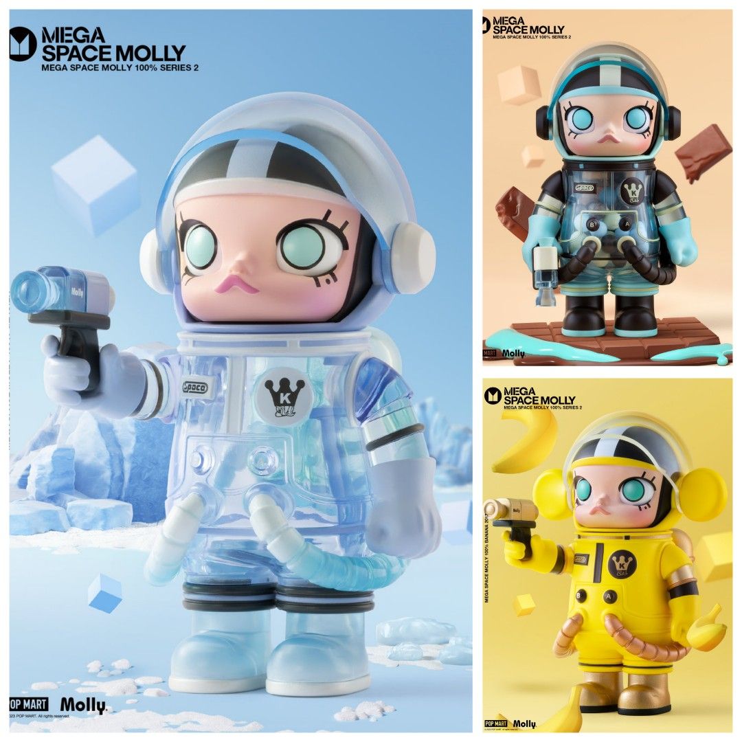 Popmart Mega Space Molly series 2 Glacier, Hobbies & Toys, Toys & Games ...