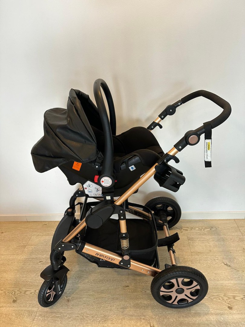 Premium 3-in-1 Luxury Lightweight Baby Stroller 3 In 1 High View Pram ...