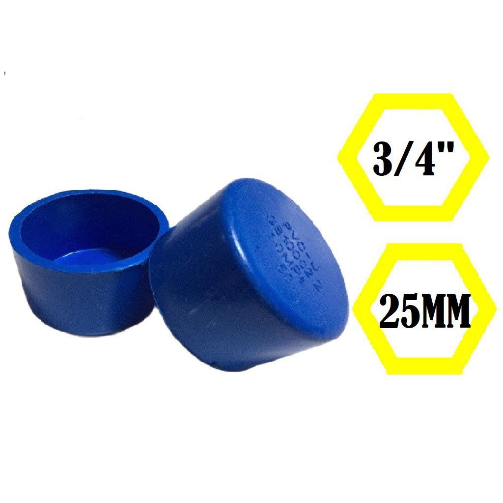 PVC Blue End Cap 3/4" (25mm), Commercial & Industrial, Construction ...