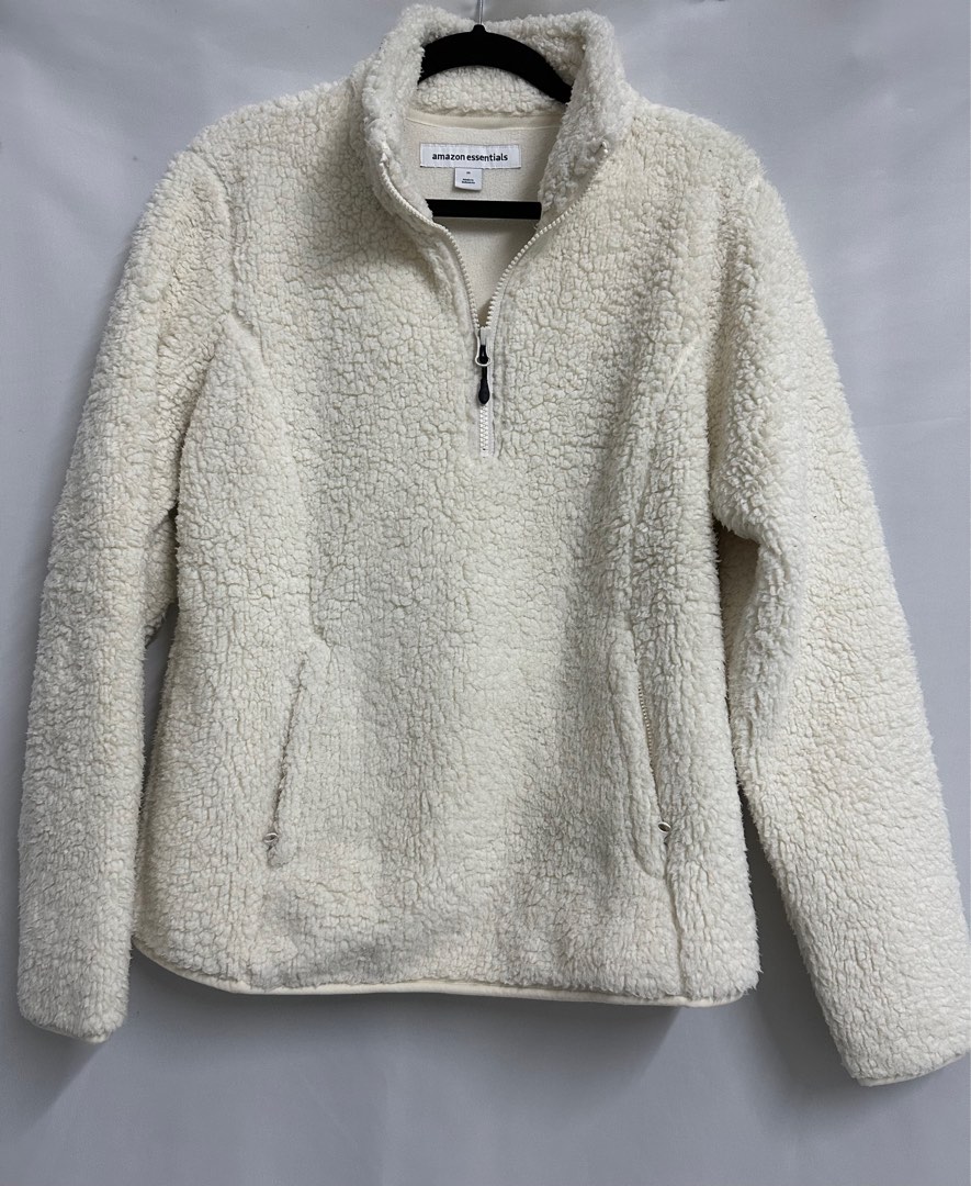 Quarter zip cream jacket, Women's Fashion, Coats, Jackets and Outerwear ...