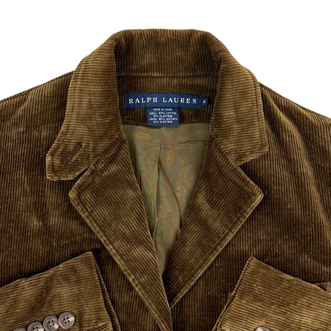 RALPH LAUREN CORDUROY BLAZER JACKET, Women's Fashion, Coats, Jackets and Outerwear on Carousell