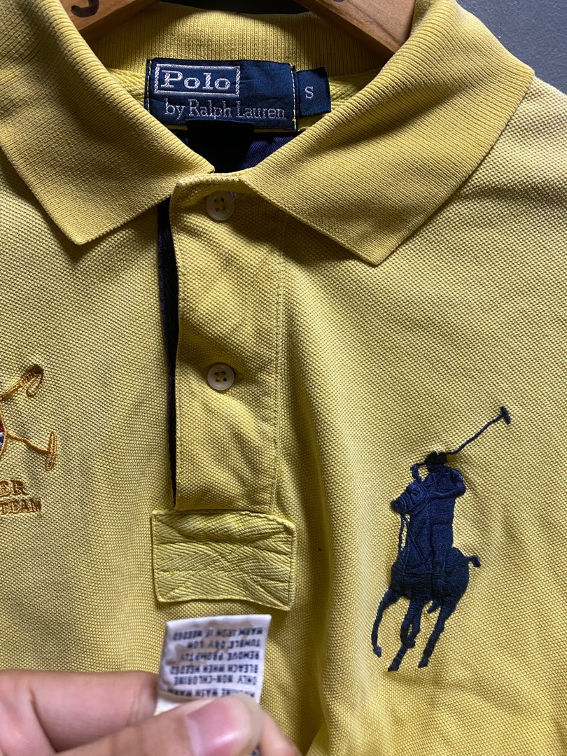 Ralph Lauren Mercer Team Yellow, Men's Fashion, Tops & Sets, Tshirts ...