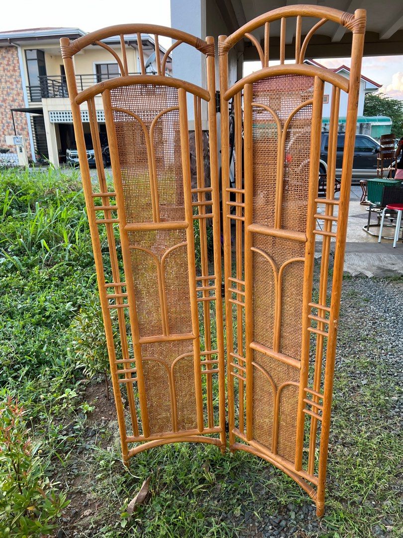 rattan 2panel divider, Furniture & Home Living, Home Decor, Other Home ...