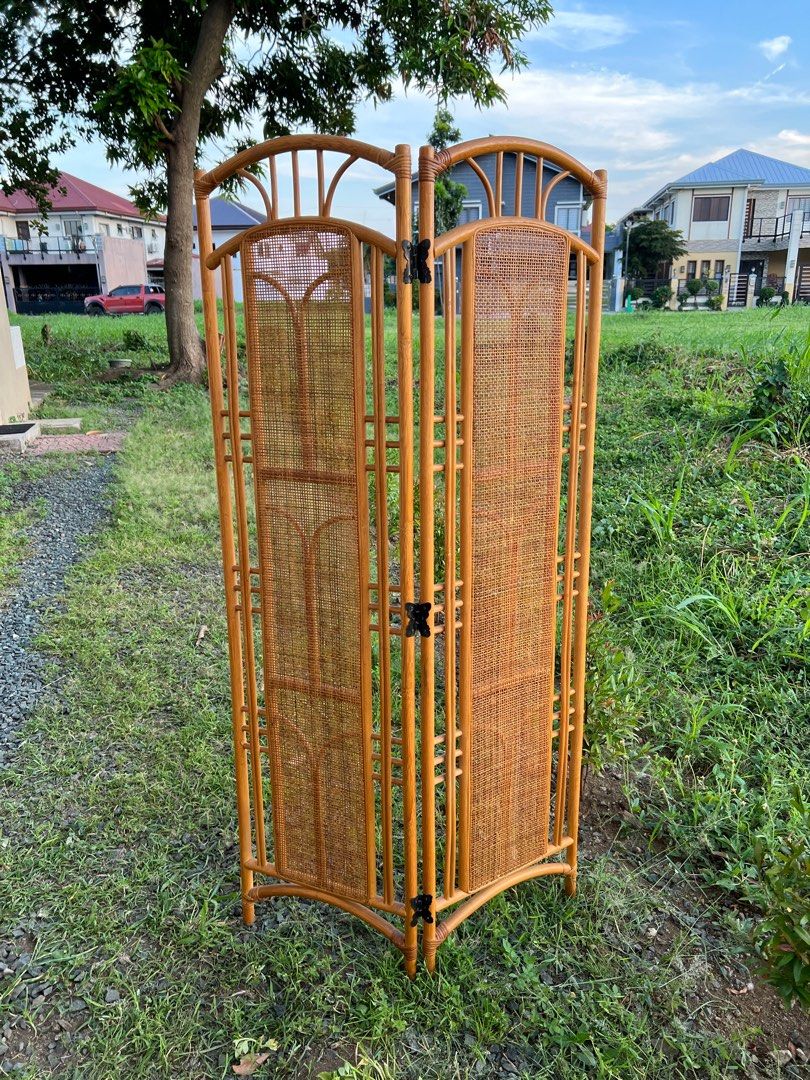 rattan 2panel divider, Furniture & Home Living, Home Decor, Other Home ...