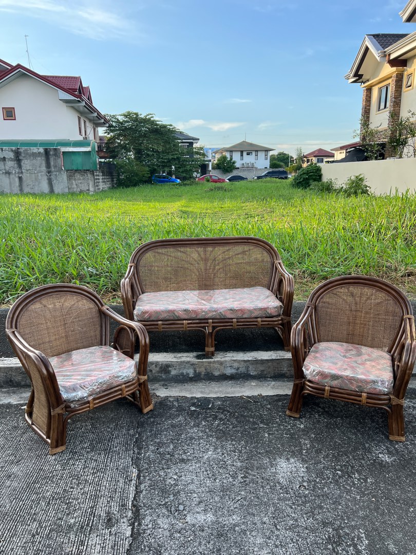 Rattan Sala Set Good as new, Furniture & Home Living, Home Decor, Other ...