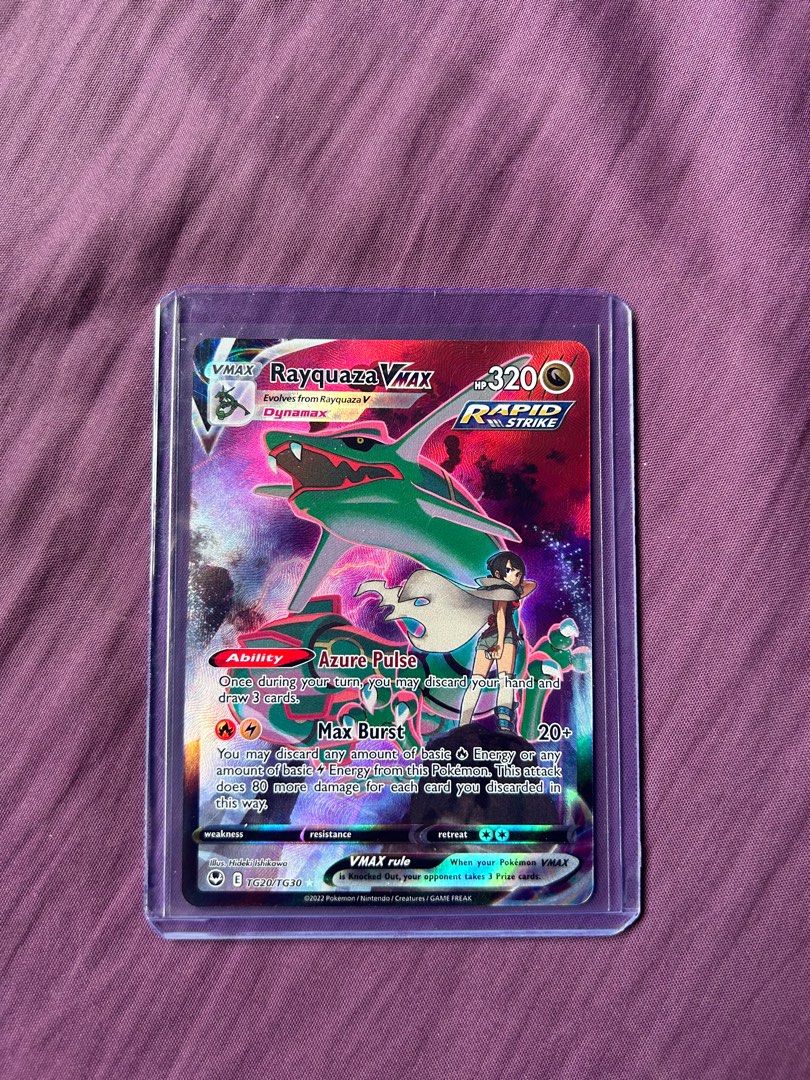 Rayquaza VMAX CSR Silver tempest, Hobbies & Toys, Toys & Games on Carousell