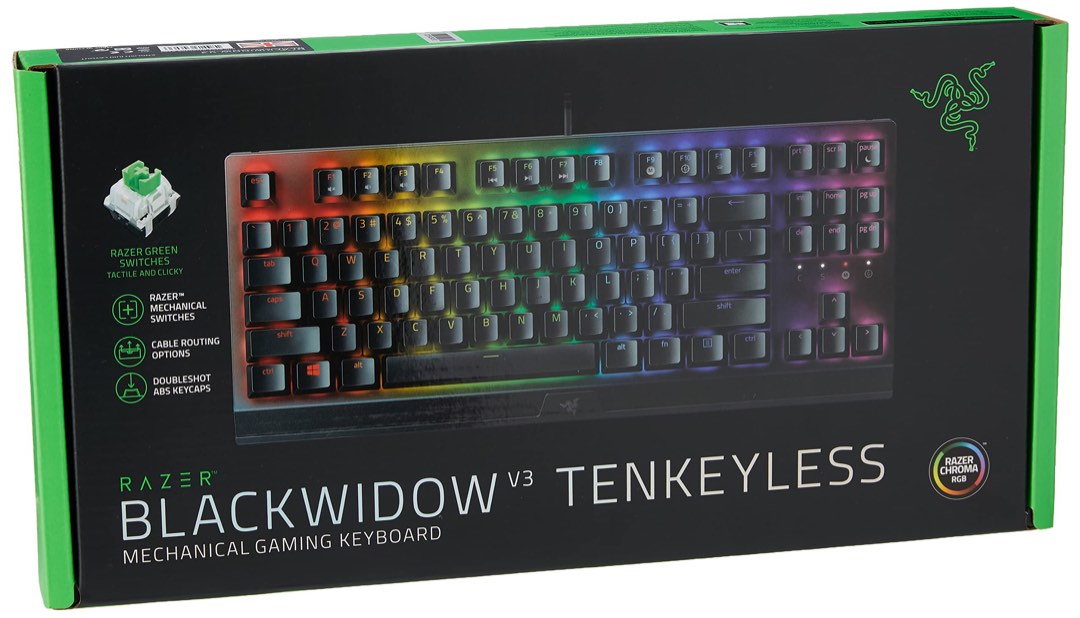 Razer Blackwidow V3 Tenkeyless Keyboard, Computers & Tech, Parts ...