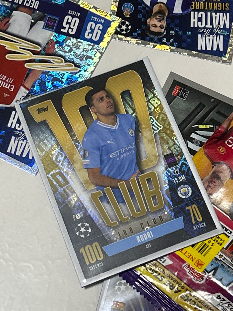 Rodri/ Odegaard / Vini 100 Club Match Attax 23/24, Hobbies & Toys ...