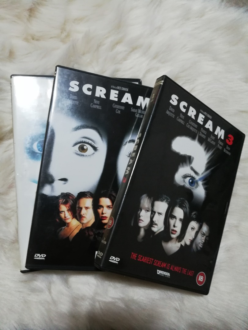SCREAM TRILOGY, Hobbies & Toys, Music & Media, CDs & DVDs on Carousell