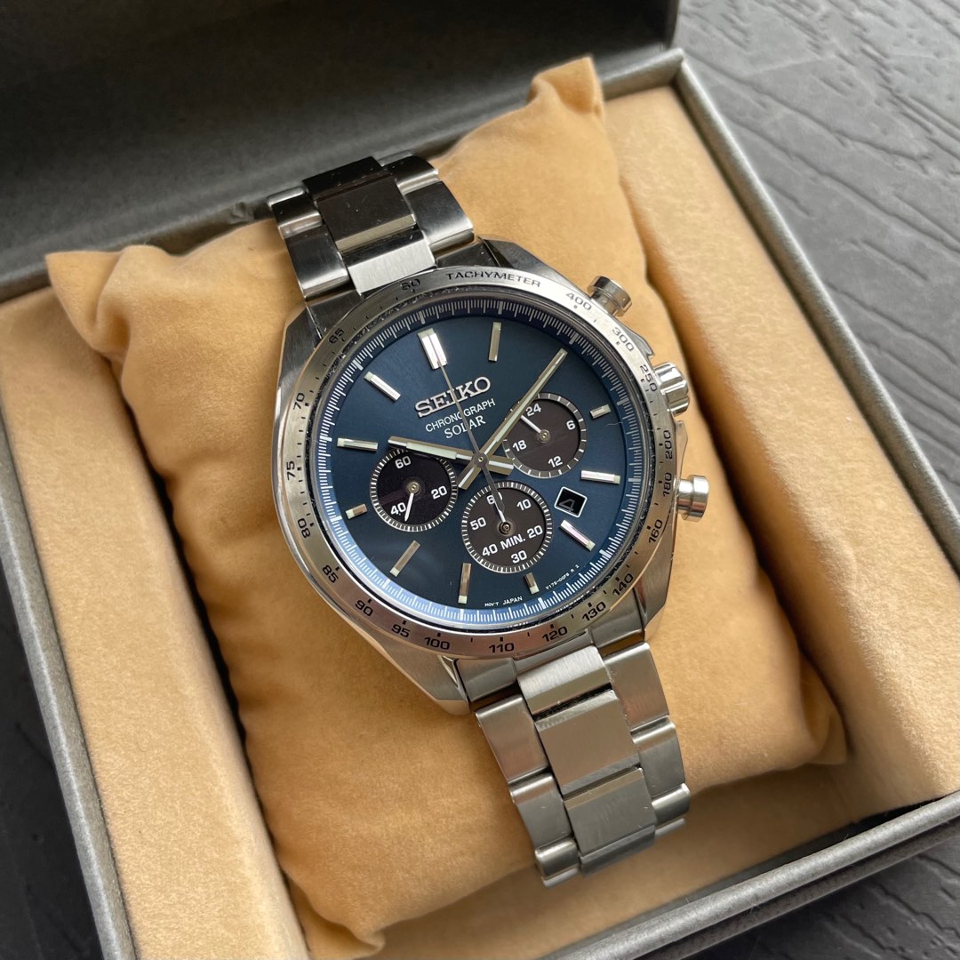 Seiko - Solar Blue - Selection SBPY163 - JDM Chronograph, Men's Fashion ...