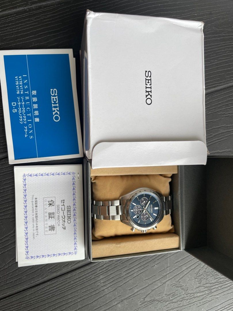 Seiko - Solar Blue - Selection SBPY163 - JDM Chronograph, Men's Fashion ...