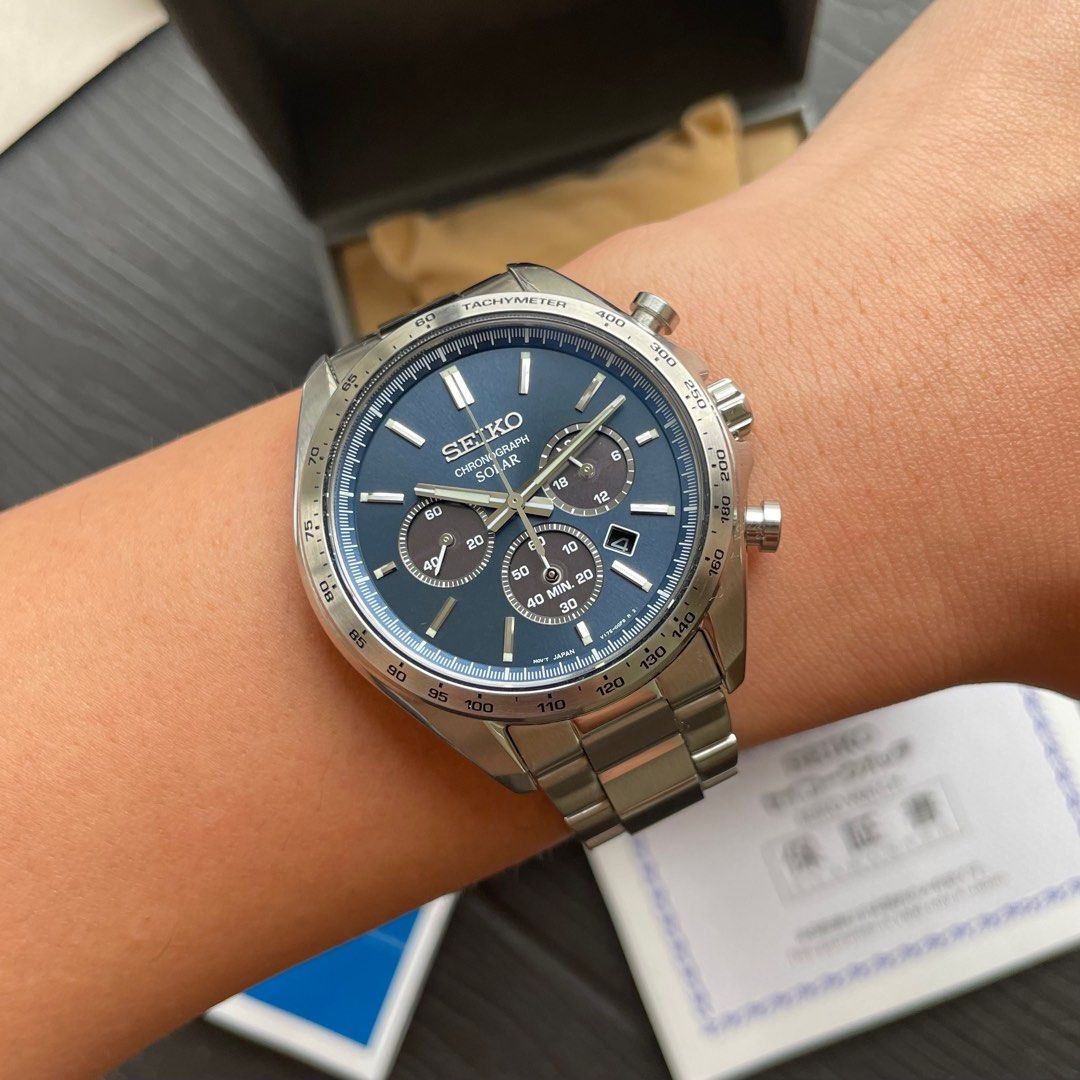 Seiko - Solar Blue - Selection SBPY163 - JDM Chronograph, Men's Fashion ...