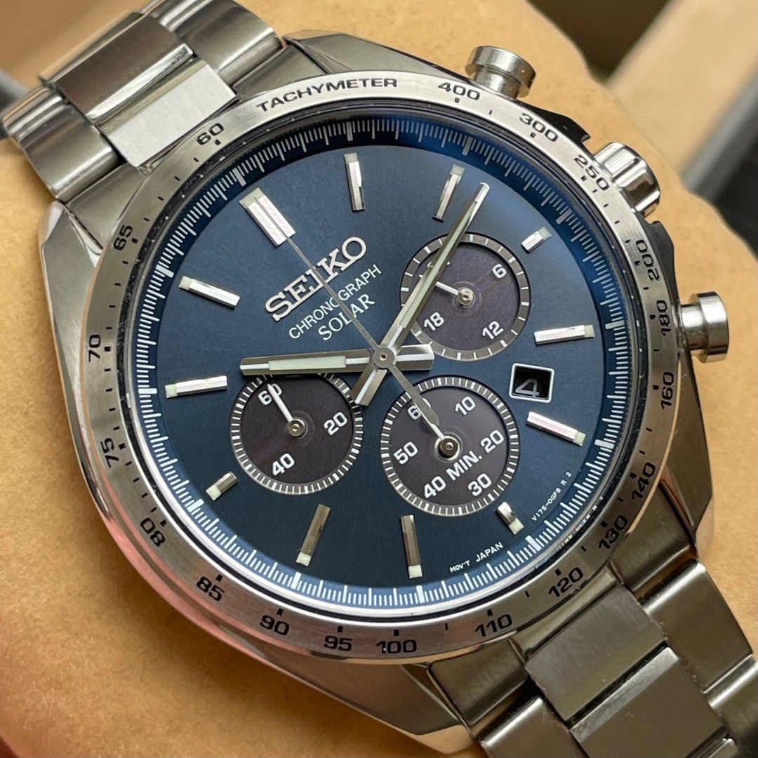 Seiko - Solar Blue - Selection SBPY163 - JDM Chronograph, Men's Fashion ...