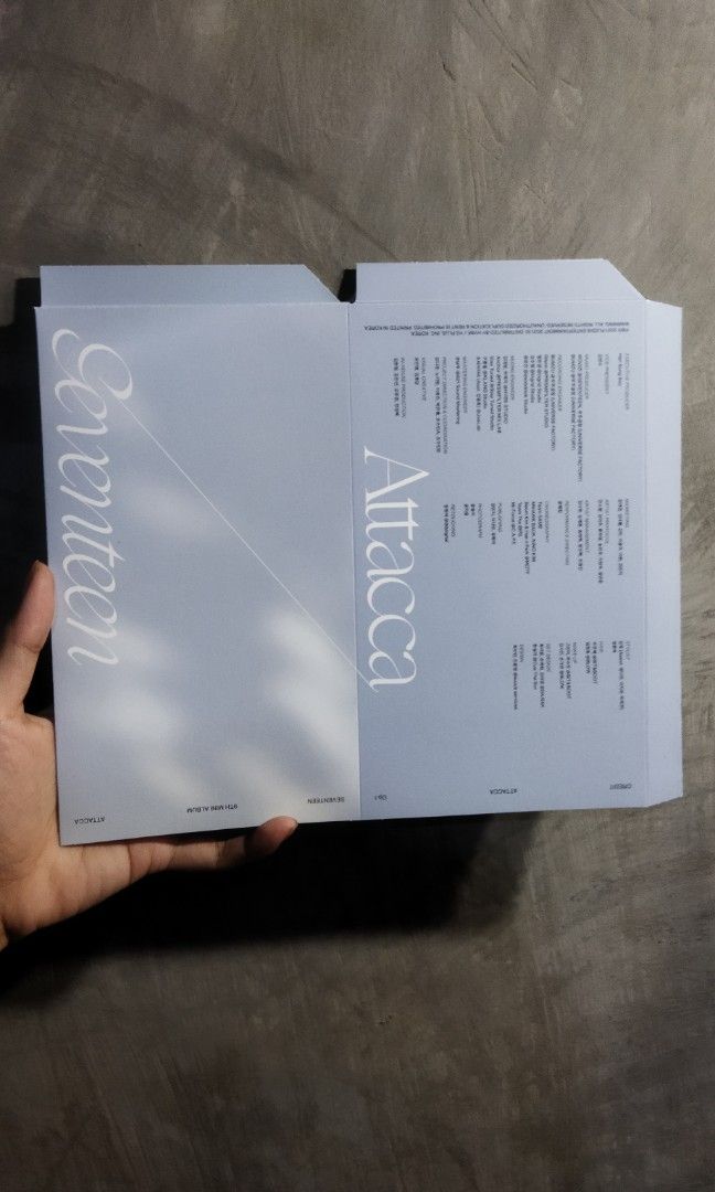 Seventeen Attacca Album Vocal Team, Hobbies & Toys, Memorabilia ...