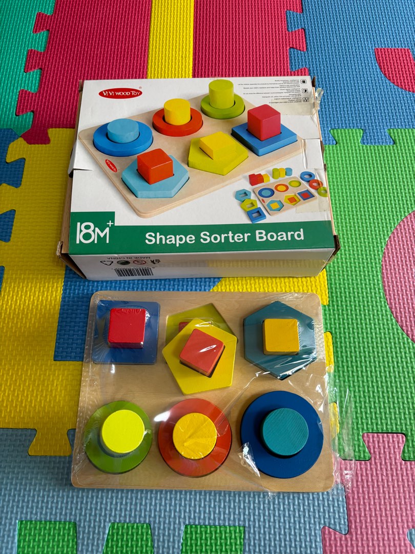 Shape sorter board, Hobbies & Toys, Toys & Games on Carousell