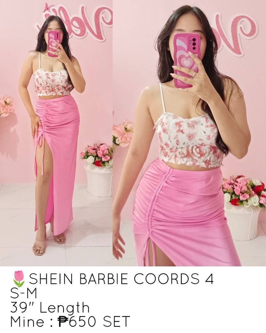 Shein barbie pink coordinates, Women's Fashion, Dresses & Sets, Sets or ...