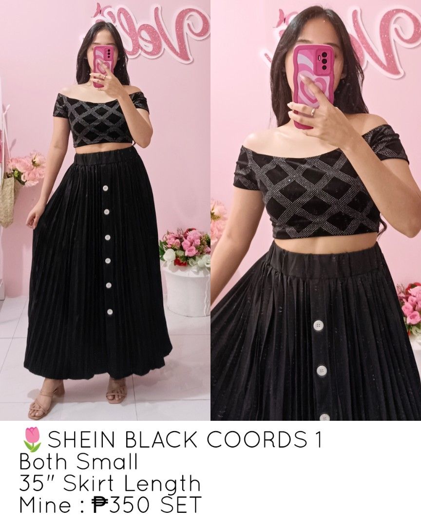 Shein black coordinates, Women's Fashion, Dresses & Sets, Sets or ...