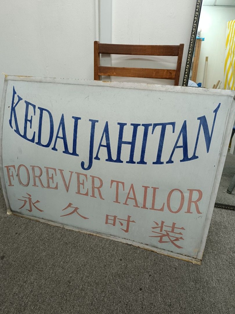 Signage Vintage Forever Tailor 90s, Hobbies & Toys, Collectibles & Memorabilia, Vintage ...