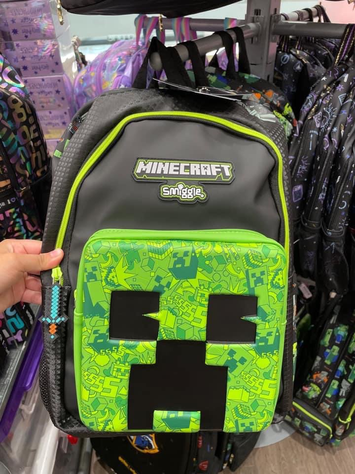 SMIGGLE MINECRAFT Junior Backpack, Men's Fashion, Bags, Backpacks on ...