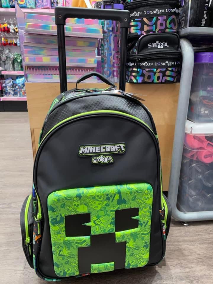 SMIGGLE MINECRAFT Trolley Backpack, Men's Fashion, Bags, Backpacks on Carousell