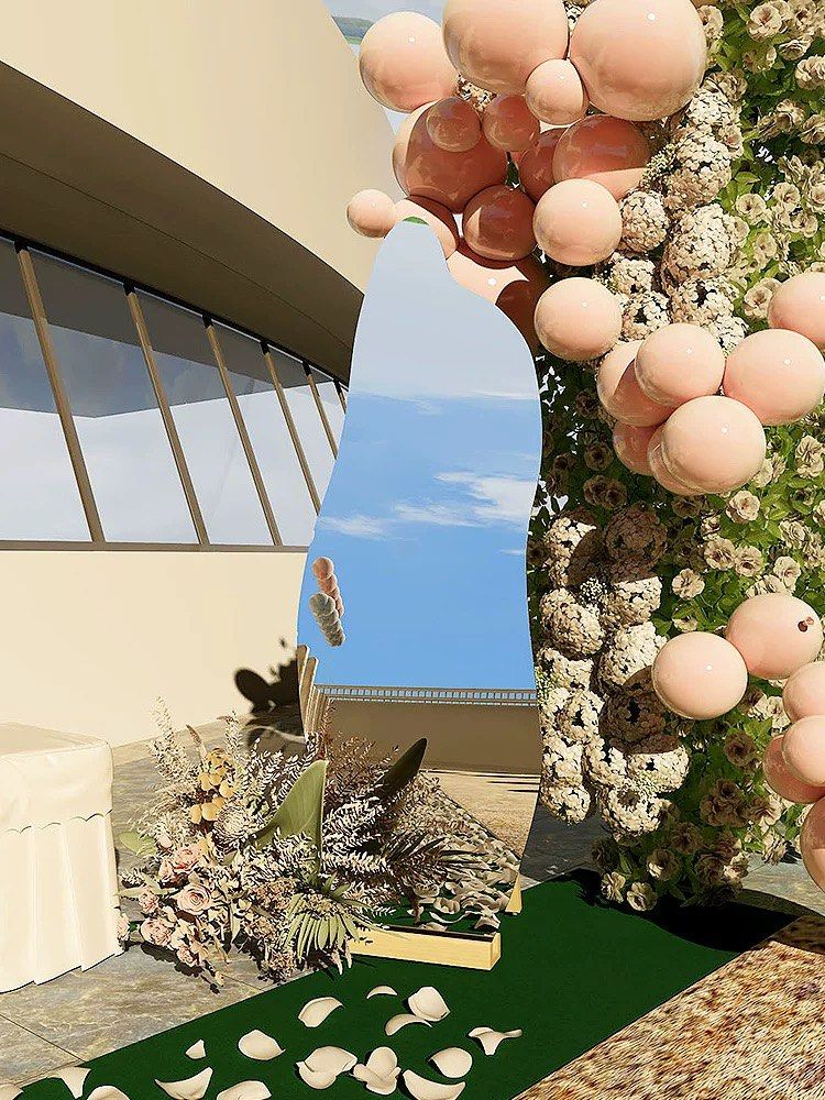 Standing wedding mirror signage for rental, Furniture & Home Living ...