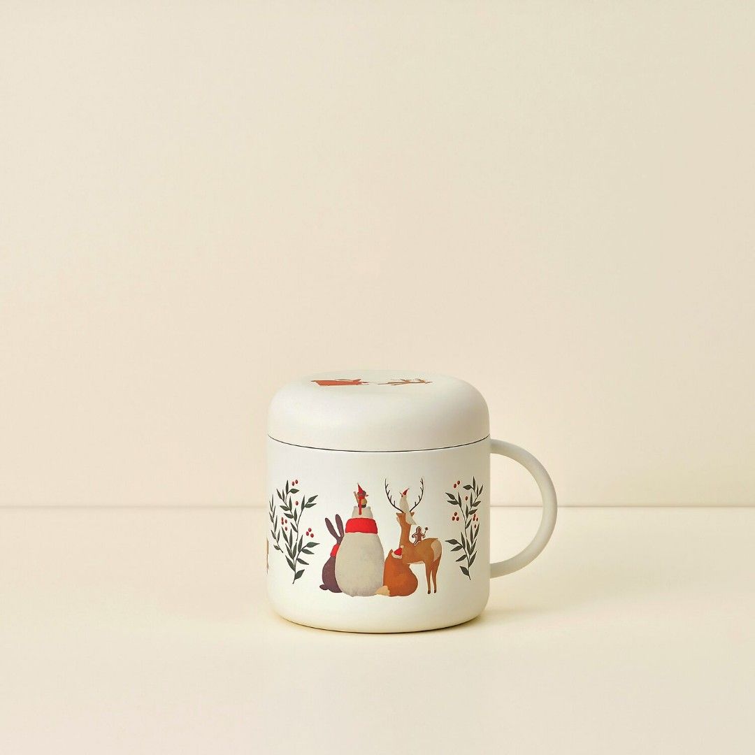 Starbucks Santa Stainless Steel Brew Set Mug 12oz, Furniture & Home ...