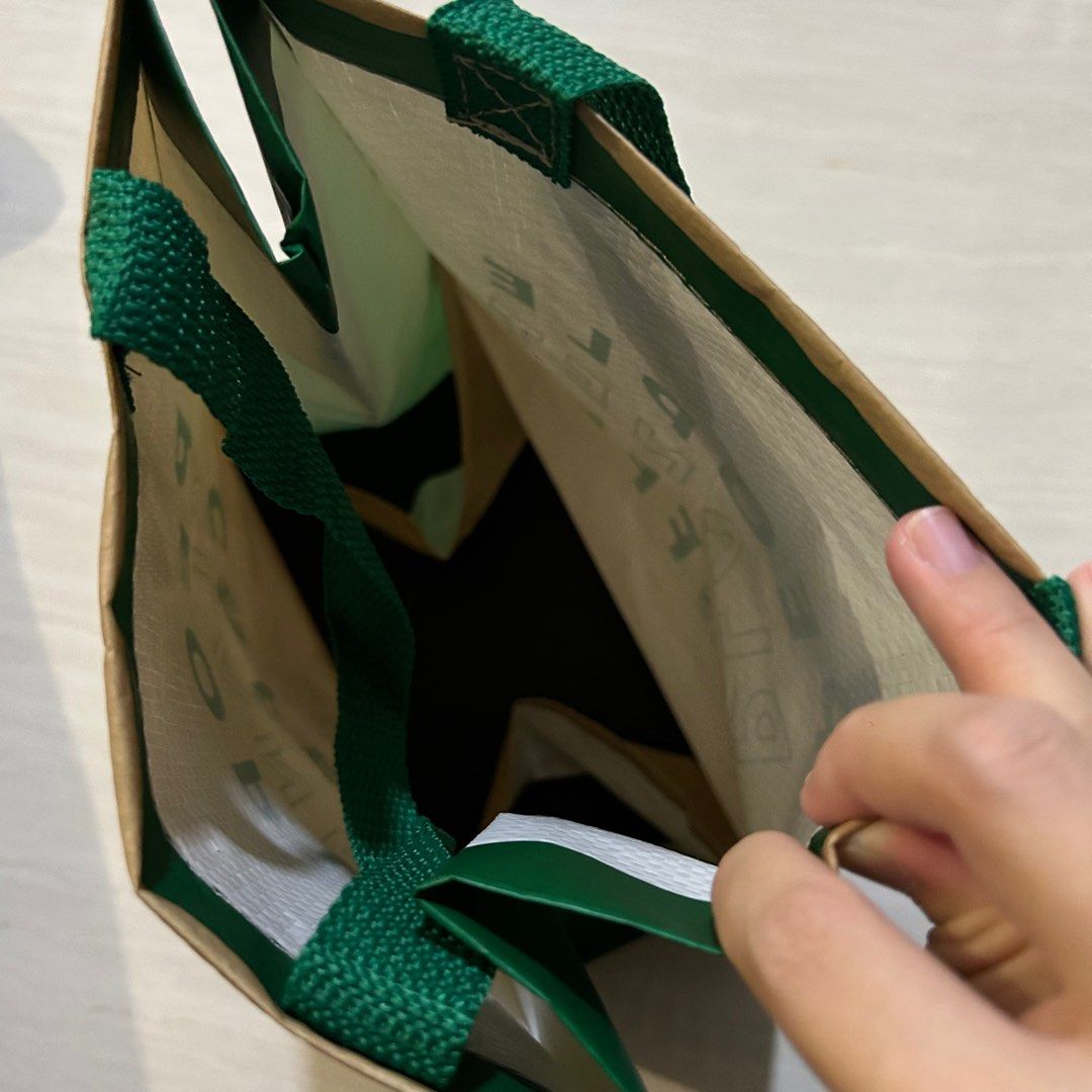 Starbucks small recycling bag, Women's Fashion, Bags & Wallets, Tote ...
