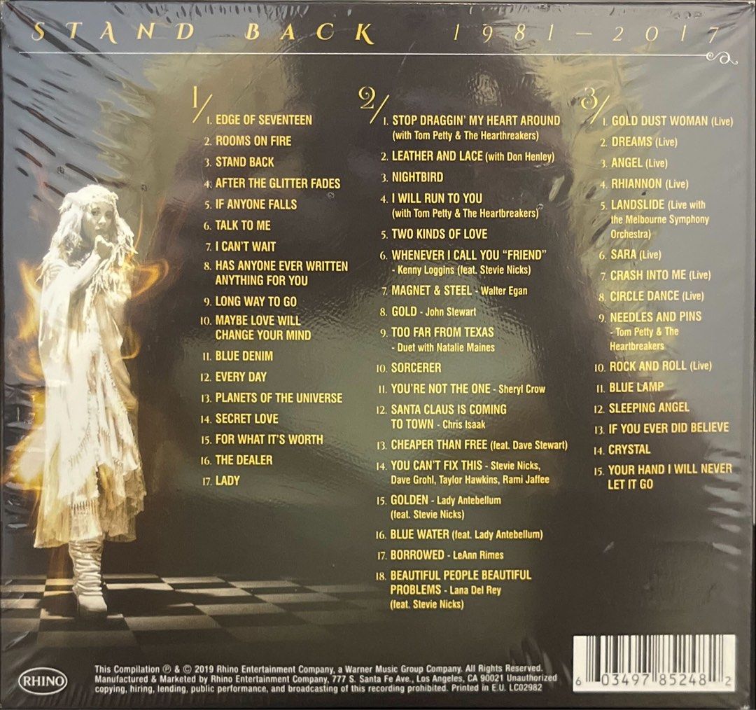 Stevie Nicks : Stand Back 50 Essential Recordings on 3CD, Hobbies ...