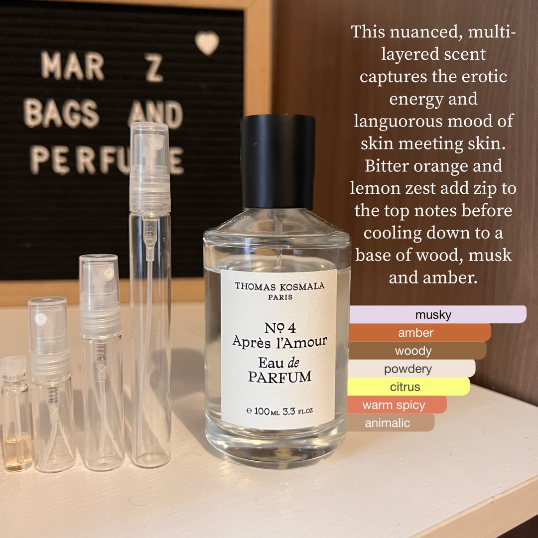 Thomas Kosmala No. 4 decant only, Beauty & Personal Care, Fragrance ...