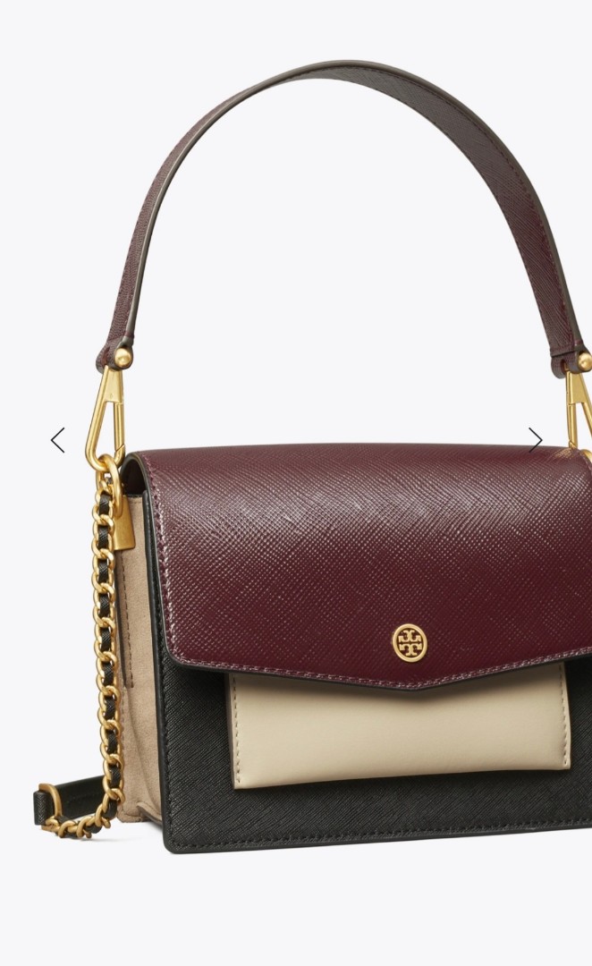 TORY BURCH ROBINSON COLORBLOCK double strap convertible, Luxury, Bags ...
