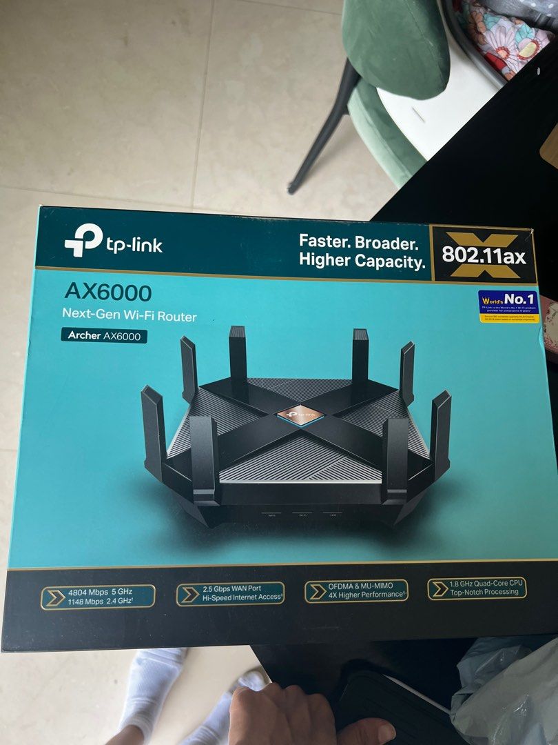 TP-Link AX 6000 Archer Next Gen WiFi Router, Computers & Tech, Parts ...