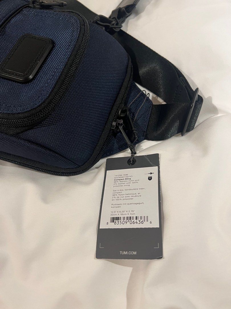 TUMI Alpha Bravo Compact Sling (Navy), Men's Fashion, Bags, Sling Bags ...