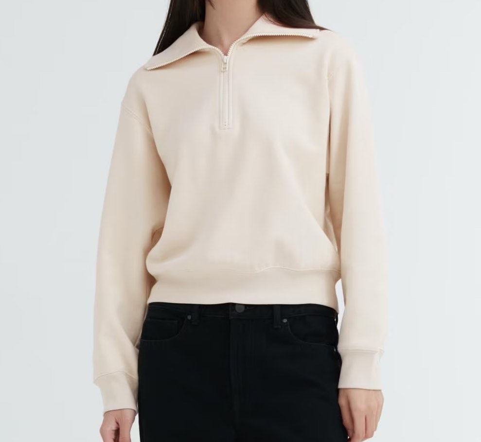 Uniqlo half zip sweater, Women's Fashion, Coats, Jackets and Outerwear ...