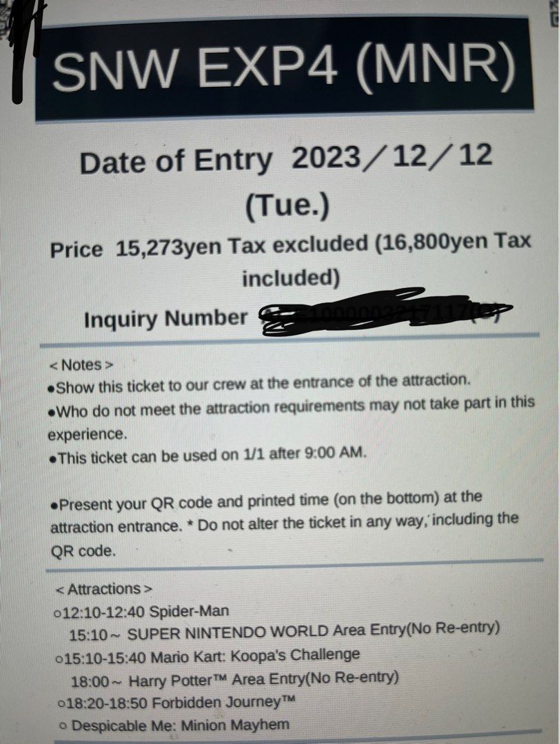 USJ Express Pass 12 dec 23, Tickets & Vouchers, Flights & Overseas ...