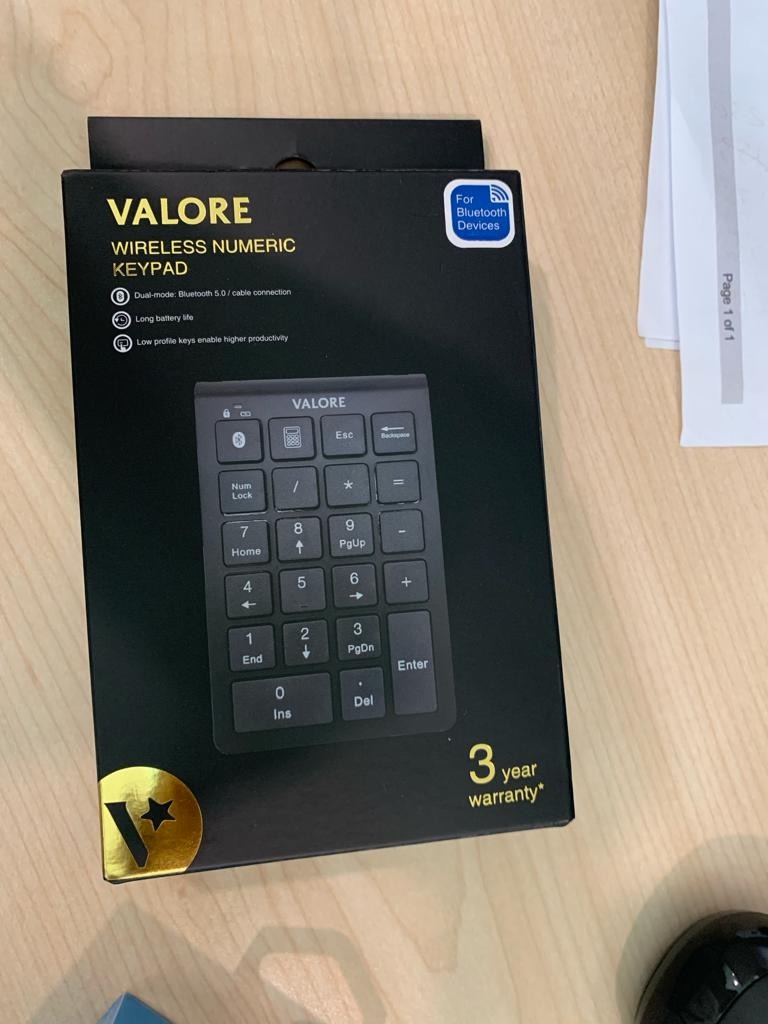 Valore - Wireless Numeric Keypad, Computers & Tech, Parts & Accessories, Other Accessories on ...