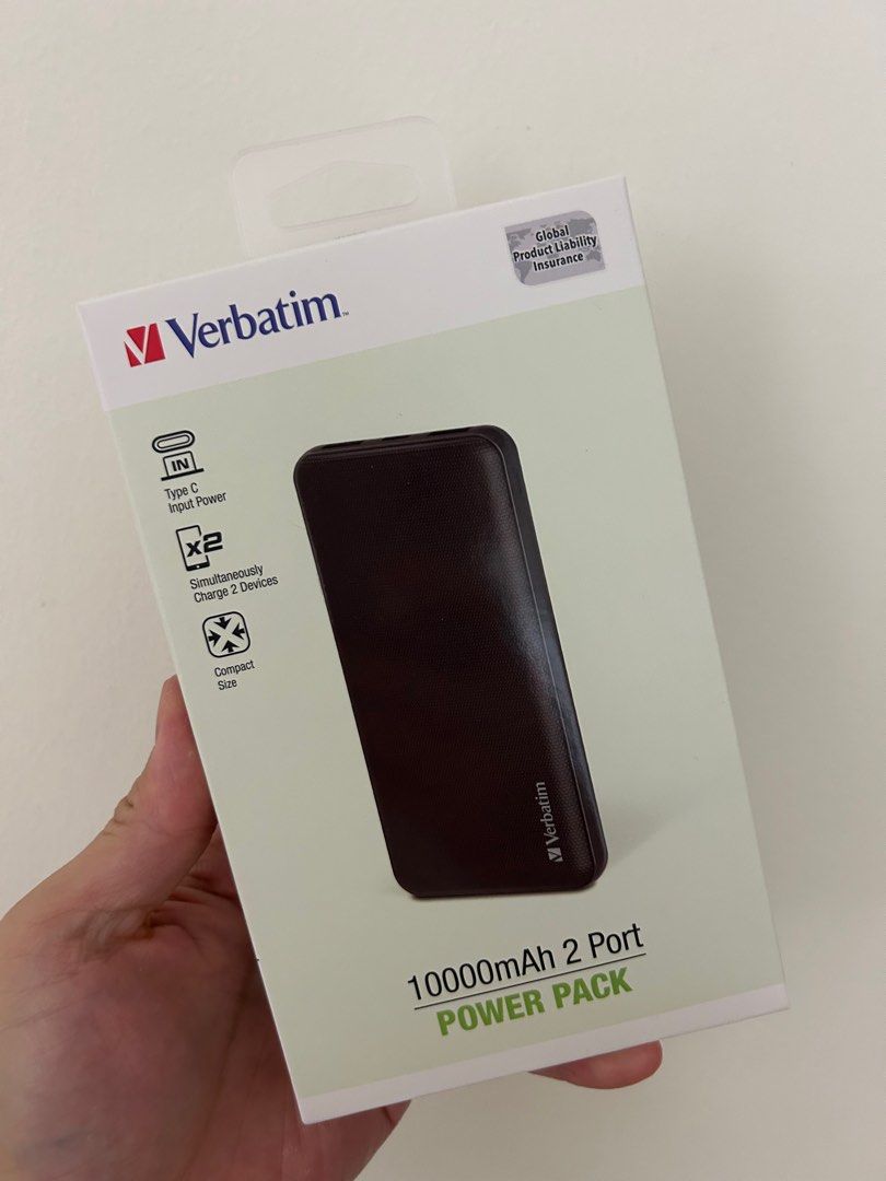 Verbatim Portable Power Packs - Value Series with Type C (Input Charge ...