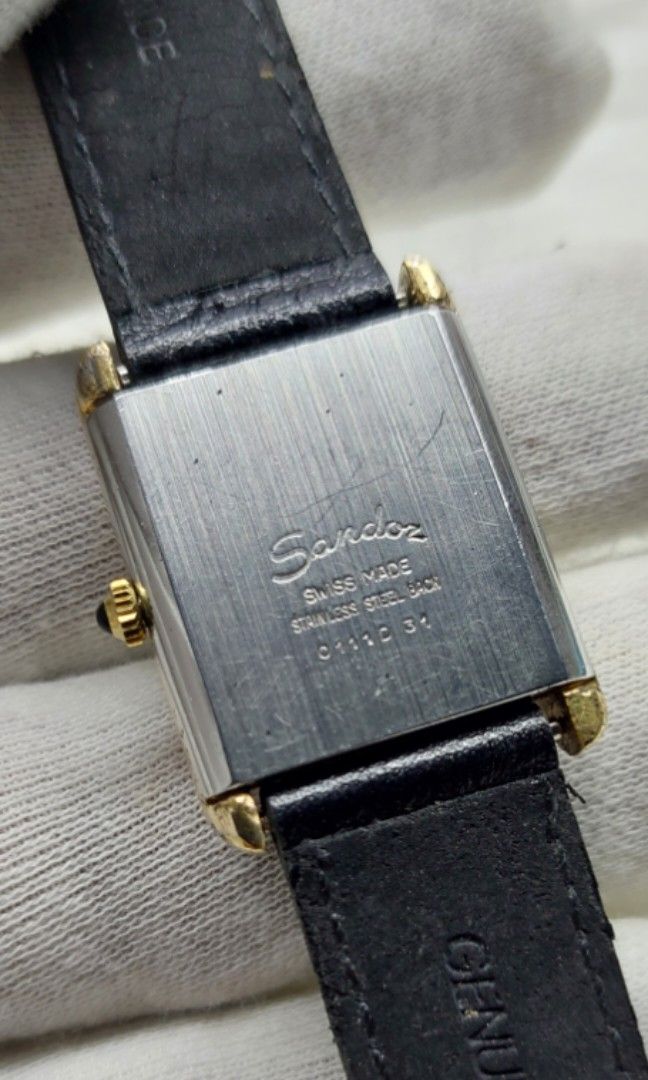 Vintage Sandoz Tank Winding, Women's Fashion, Watches & Accessories ...