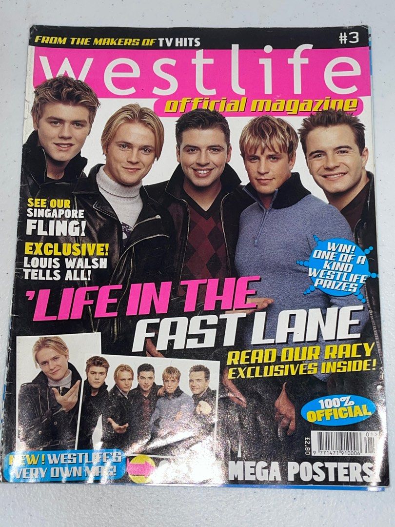WESTLIFE PFFICIAL MAGAZINE #2 and 3 (RARE), Hobbies & Toys, Books ...