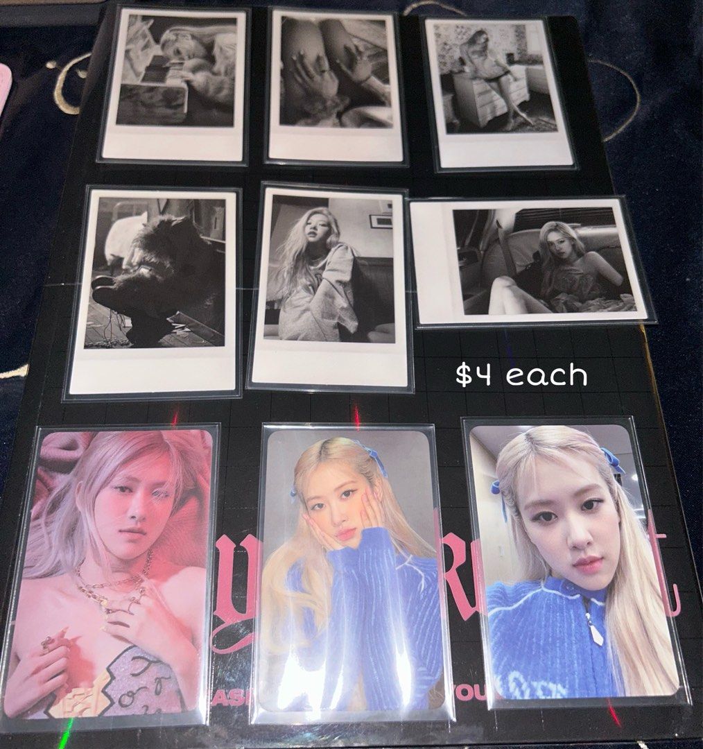 wts blackpink rosé photocards, Hobbies & Toys, Memorabilia & Collectibles, K-Wave on Carousell